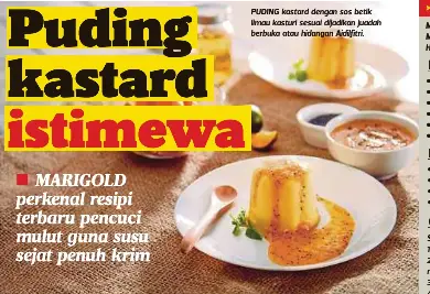 Puding kastard istimewa - PressReader