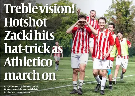 Treble vision! Hotshot Zacki hits hat-trick as Athletico march on ...