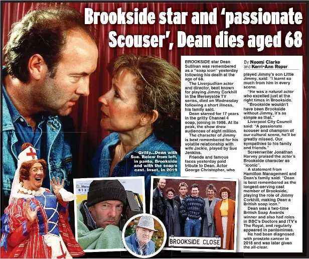 Brookside star and ‘passionate Scouser’, Dean dies aged 68 - PressReader