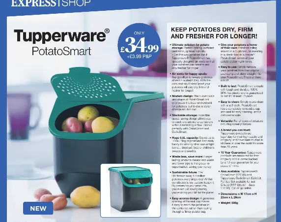 KEEP POTATOES DRY, FIRM AND FRESHER FOR LONGER! - PressReader