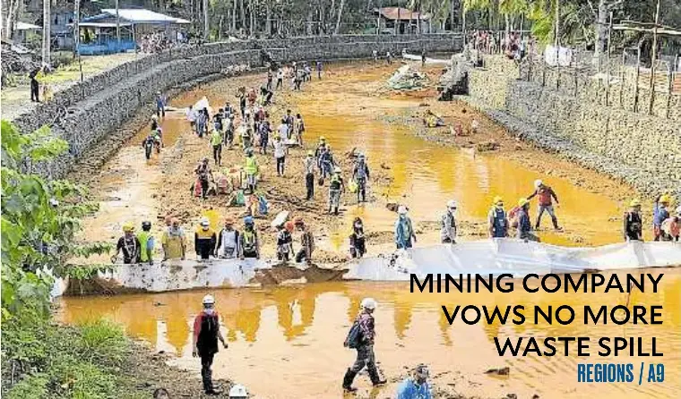 MINING COMPANY VOWS NO MORE WASTE SPILL - PressReader