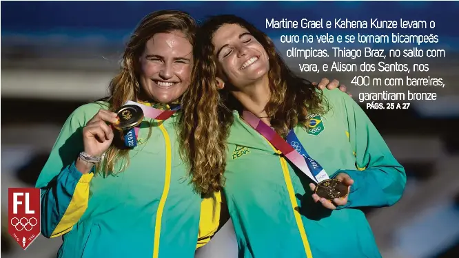 Martine Grael e Kahena Kunze levam o ouro na vela e se tornam bicampeãs ...
