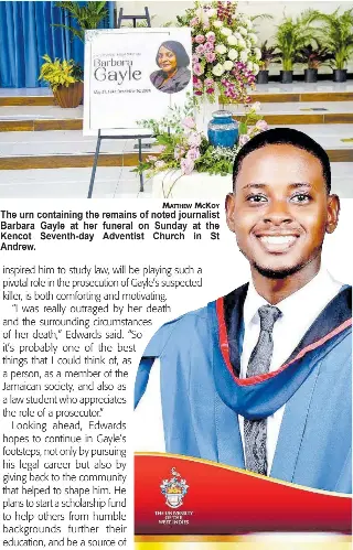 Youth inspired by slain journalist aims for legal career - PressReader