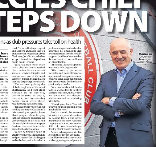 ACCIES CHIEF STEPS DOWN - PressReader