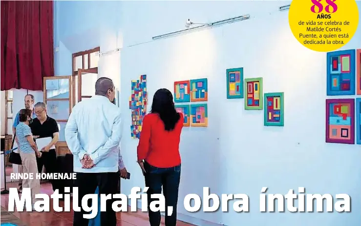 Matilgrafí­a, obra íntima - PressReader