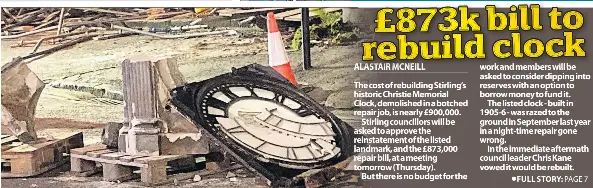 £873k bill to rebuild clock - PressReader