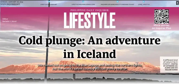 Cold plunge: An adventure in Iceland - PressReader