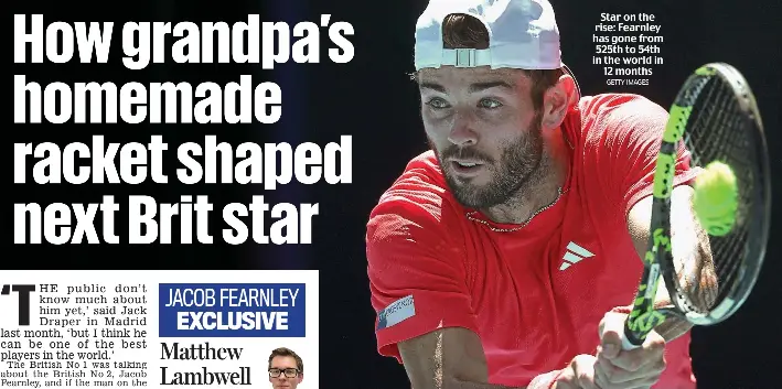 How grandpa’s homemade racket shaped next Brit star - PressReader