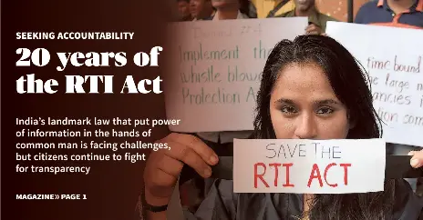 20 years of the RTI Act - PressReader