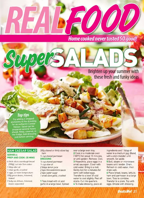 HAM CAESAR SALAD - PressReader