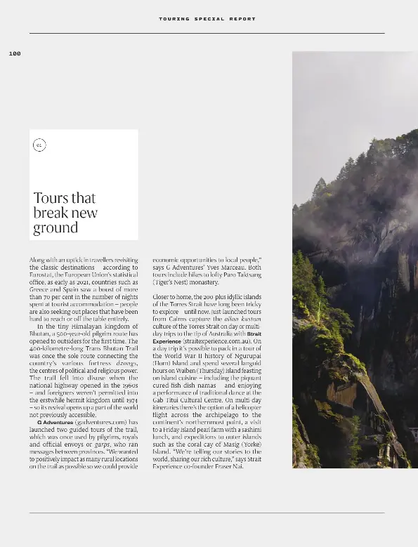 Tours that break new ground - PressReader