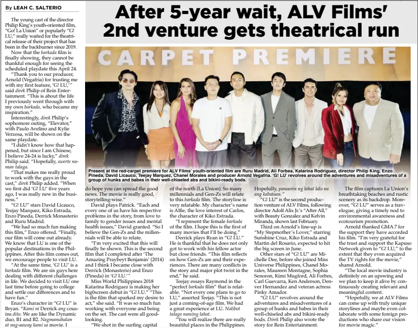After 5-year wait, ALV Films' 2nd venture gets theatrical run - PressReader