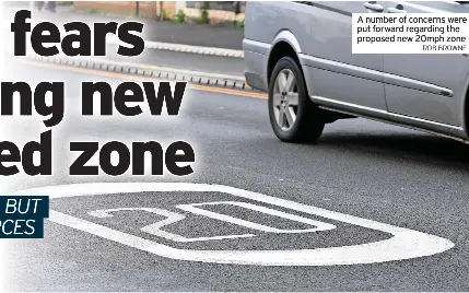 Policing fears over new 20mph zone - PressReader