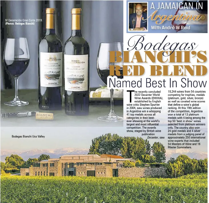 Bodegas BIANCHI’S RED BLEND Named Best In Show - PressReader