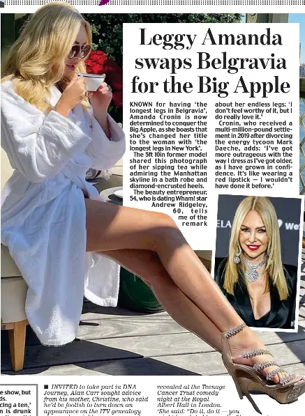 Leggy Amanda swaps Belgravia for the Big Apple - PressReader
