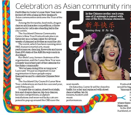 Celebratio­n as Asian community rings in Year of the Snake - PressReader