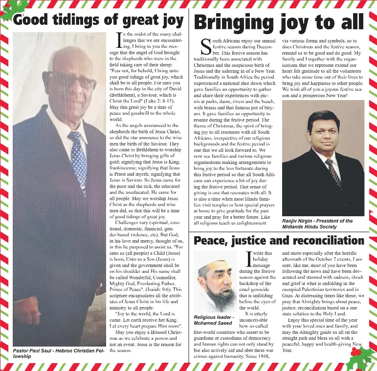 Good tidings of great joy - PressReader