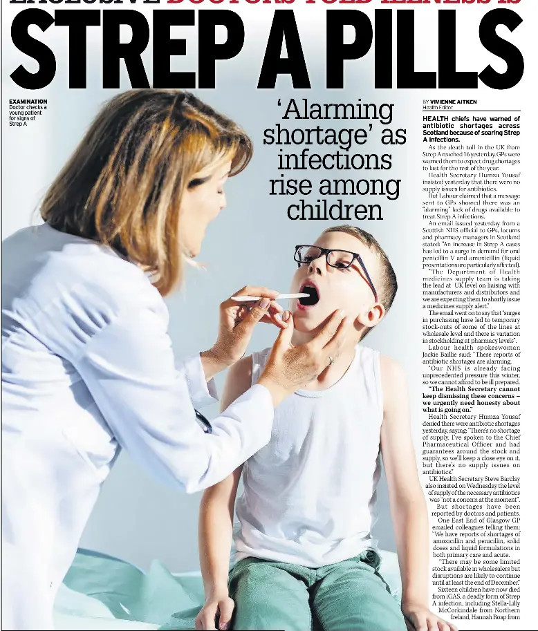 ALARMING SHORTAGE OF STREP A DRUGS - PressReader