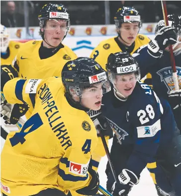 Axel Sandin-Pellikka excelle pour la Suède au Championna­t mondial de hockey junior - PressReader