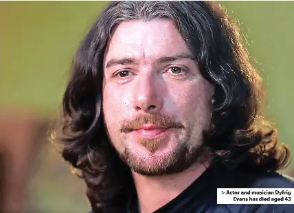 Tributes to Welsh actor and musician Dyfrig Evans - PressReader