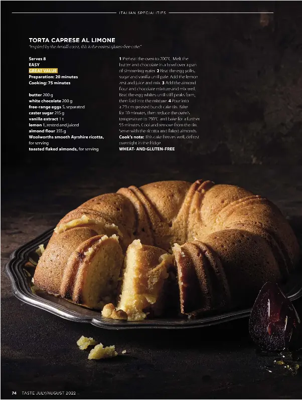 TORTA CAPRESE AL LIMONE - PressReader