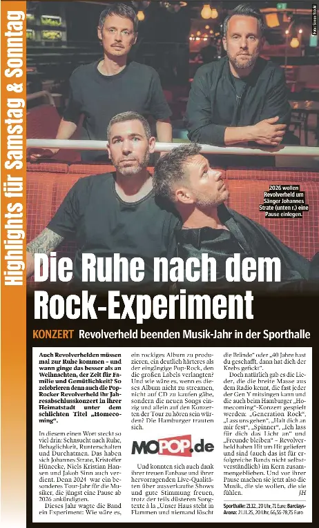 Die Ruhe nach dem Rock-Experiment - PressReader