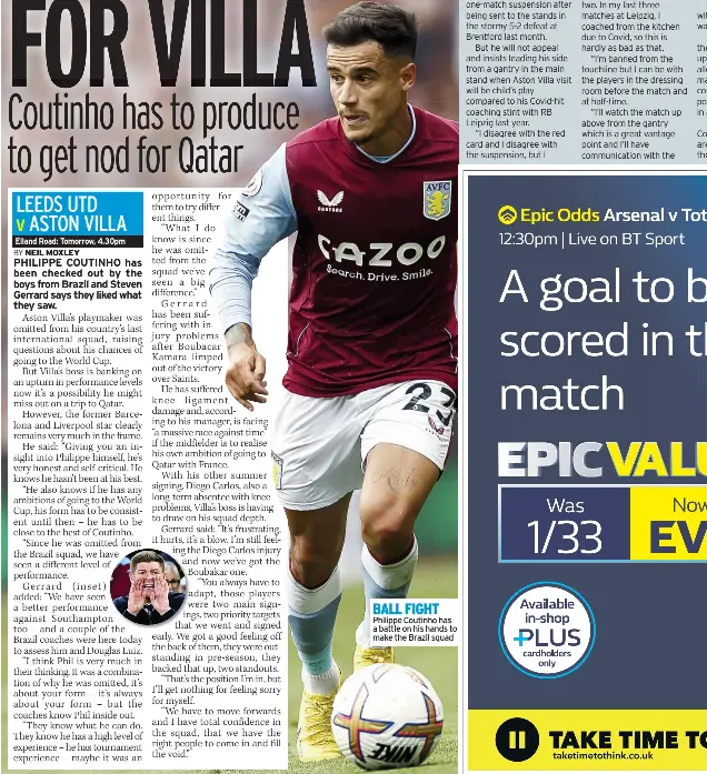 BRAZIL CHECK CAN BE A FILIP FOR VILLA - PressReader