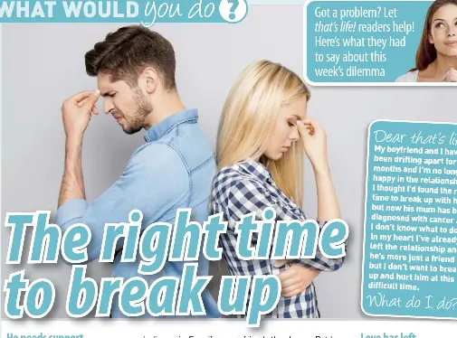 The right time to break up - PressReader