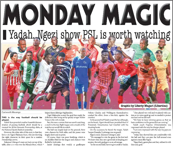 Yadah, Ngezi show PSL is worth watching - PressReader