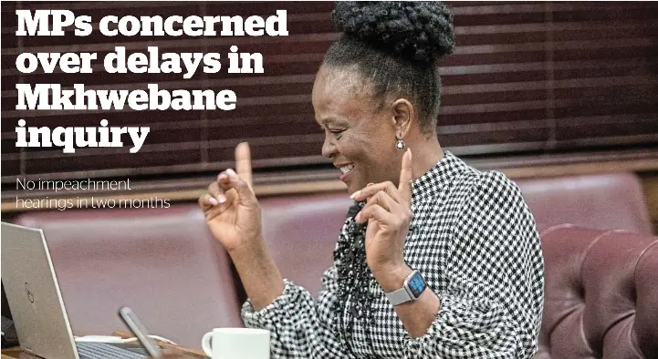 MPs concerned over delays in Mkhwebane inquiry - PressReader