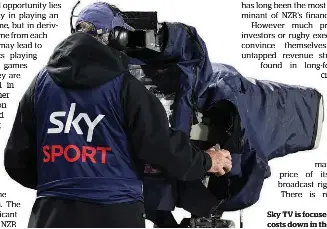 Rugby broadcast deal for NZR up in Sky - PressReader