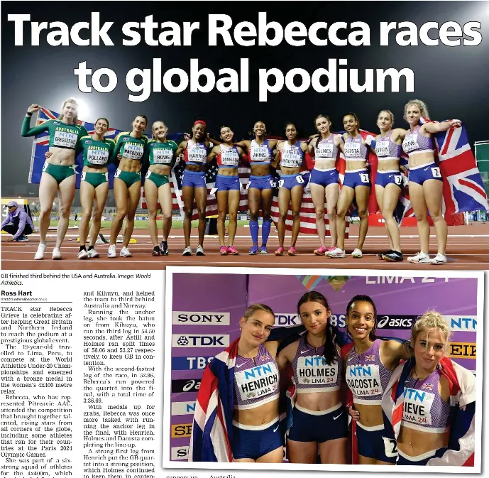Track star Rebecca races to global podium - PressReader