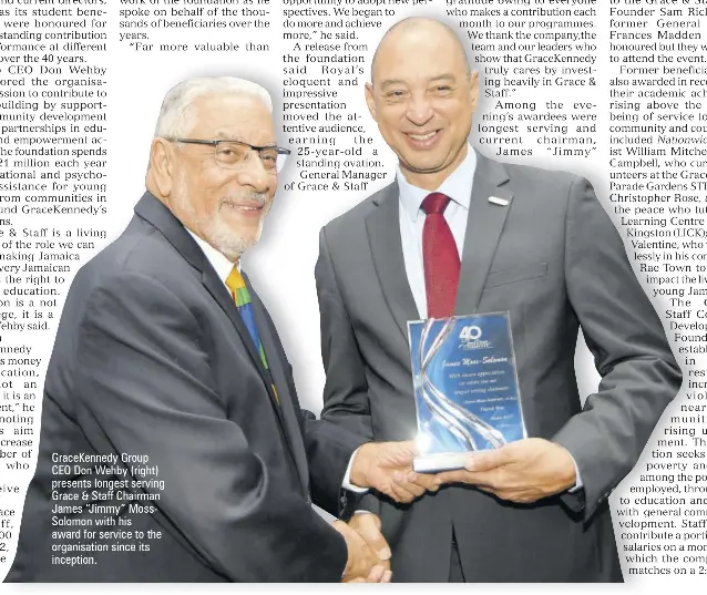 Grace & Staff Foundation celebrates 40 years of changing lives ...