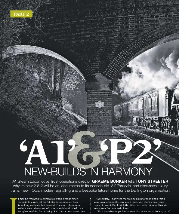 A1SLT Operations Director Graeme Bunker discusses the trust’s main line ...