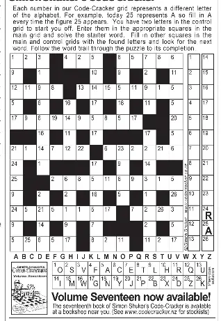 Simon Shuker’s Code Cracker - PressReader