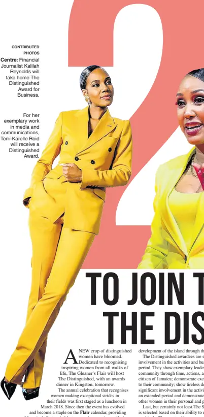 21 TO JOIN THE RANKS OF THE DISTINGUIS­HED - PressReader