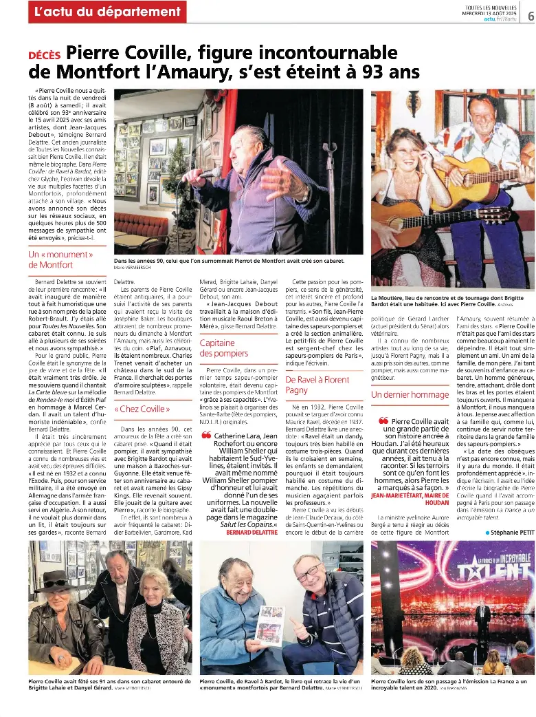 Pierre Coville, figure incontourn­able de Montfort l’Amaury, s’est éteint à 93 ans - PressReader