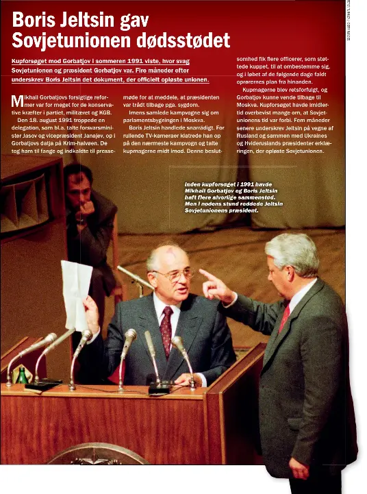 Boris Jeltsin gav Sovjetunio­nen dødsstødet - PressReader