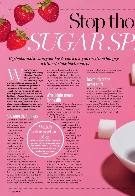 Stop those SUGAR SPIKES - PressReader