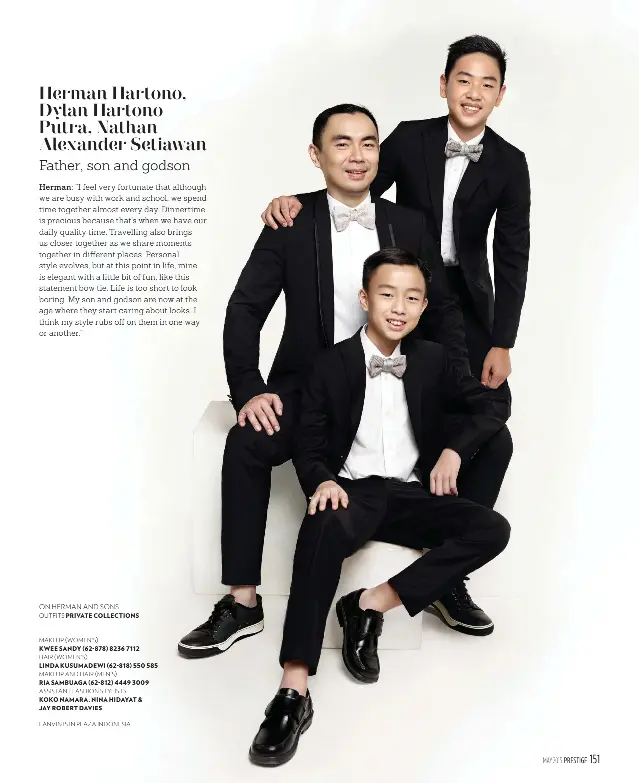 Herman Hartono, Dylan Hartono Putra, Nathan Alexander Setiawan ...