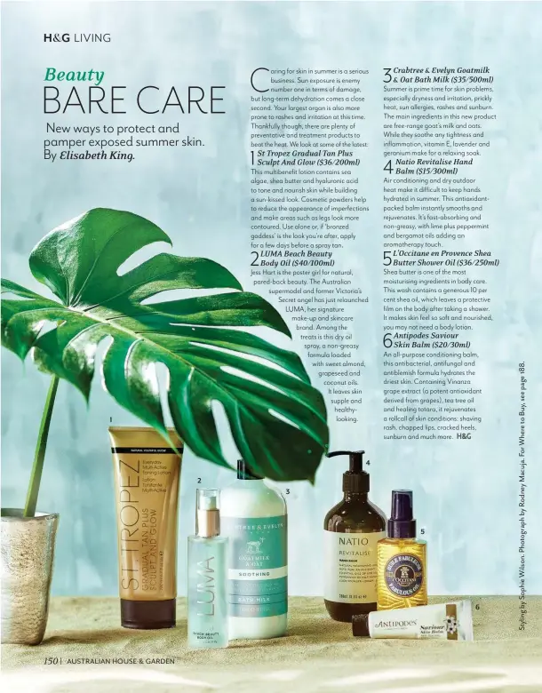 Bare Care Summer skincare essentials. - PressReader