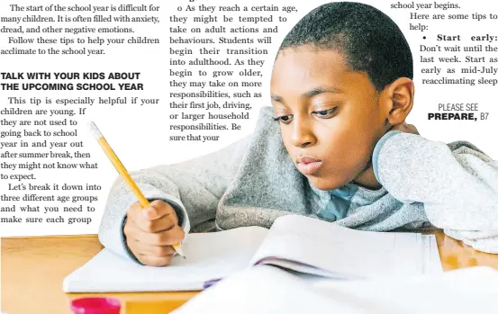 How to mentally prepare children for back to school - PressReader