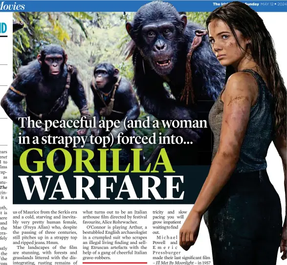 The peaceful ape (and a woman in a strappy top) forced into... GORILLA WARFARE - PressReader