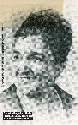 Angelina di Bello (1917-2007) : une Italo-Montréalai­se aux doigts de ...