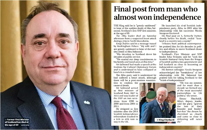 Final post from man who almost won independen­ce - PressReader
