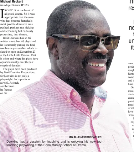 Basil Dawkins talks lessons learnt from his life in theatre - PressReader