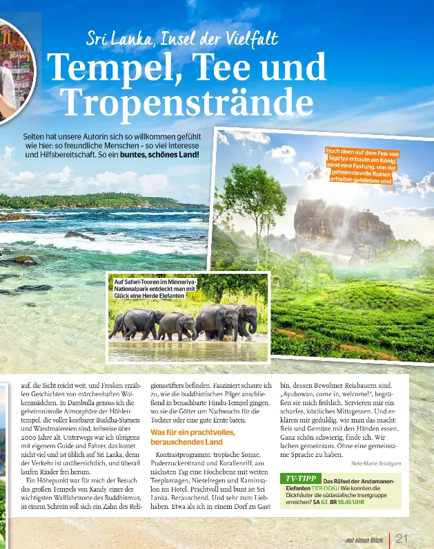 Tempel, Tee und Tropensträ­nde - PressReader