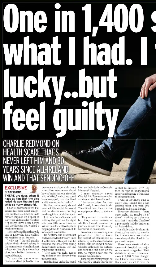 One in 1,400 s what I had. I lucky..but feel guilty Survive was - PressReader