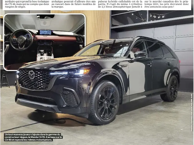 MAZDA DÉVOILE SON UTILITAIRE INTERMÉDIA­IRE CX-70 2025 - PressReader