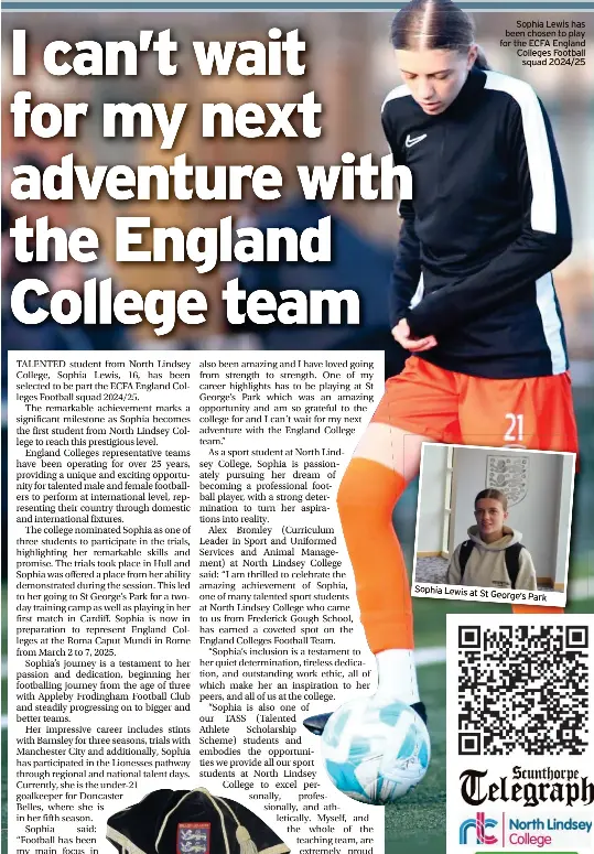 I can’t wait for my next adventure with the England College team - PressReader